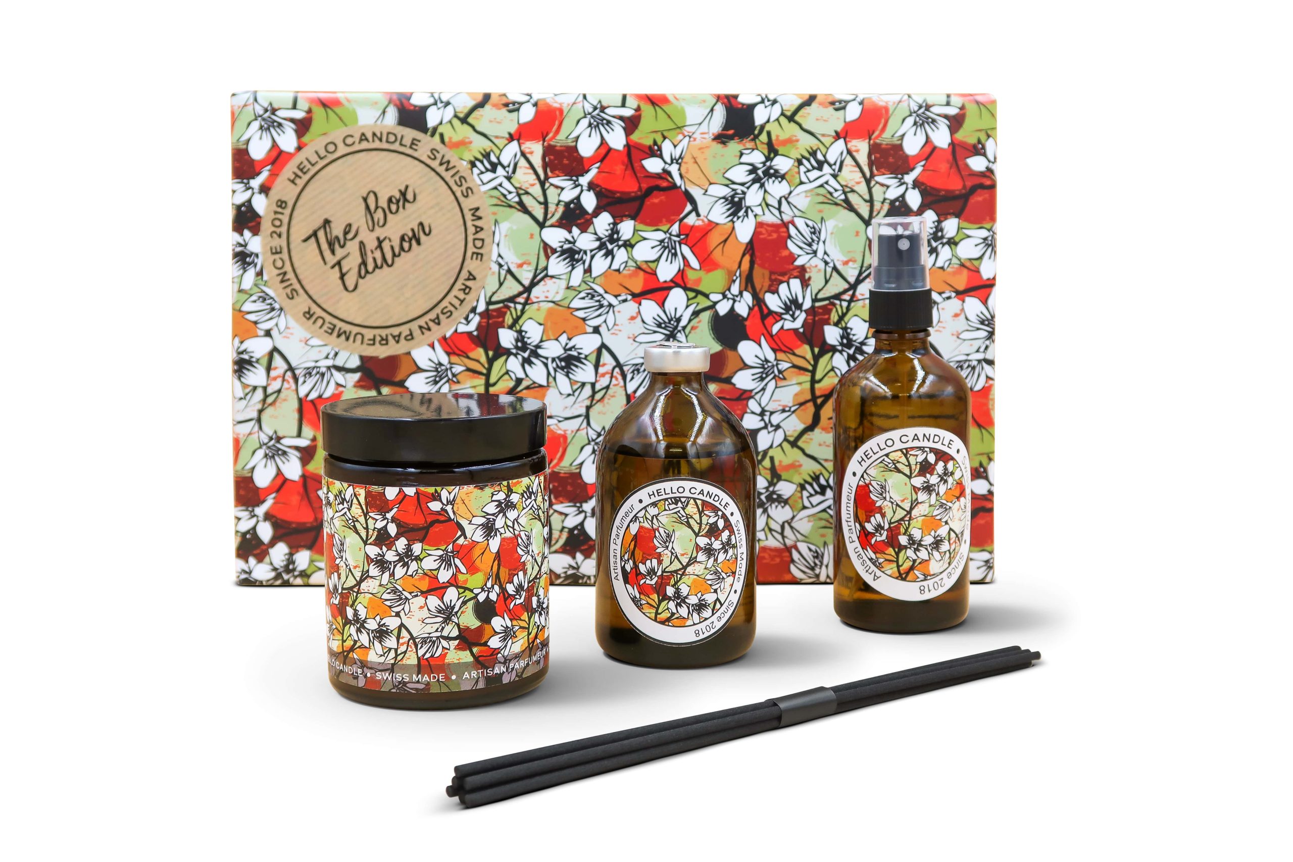 Coffret cadeau Oud Hello Candle – Cerise Noire
